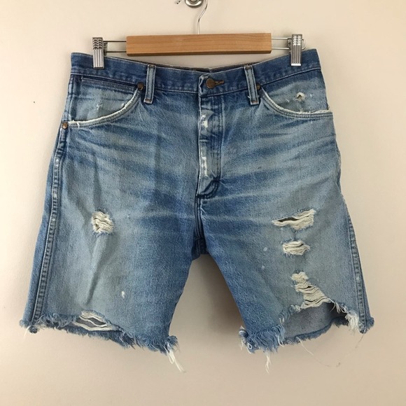 Wrangler | Shorts | Vintage Wrangler Jean Cut Offs Shorts Jorts Ripped ...
